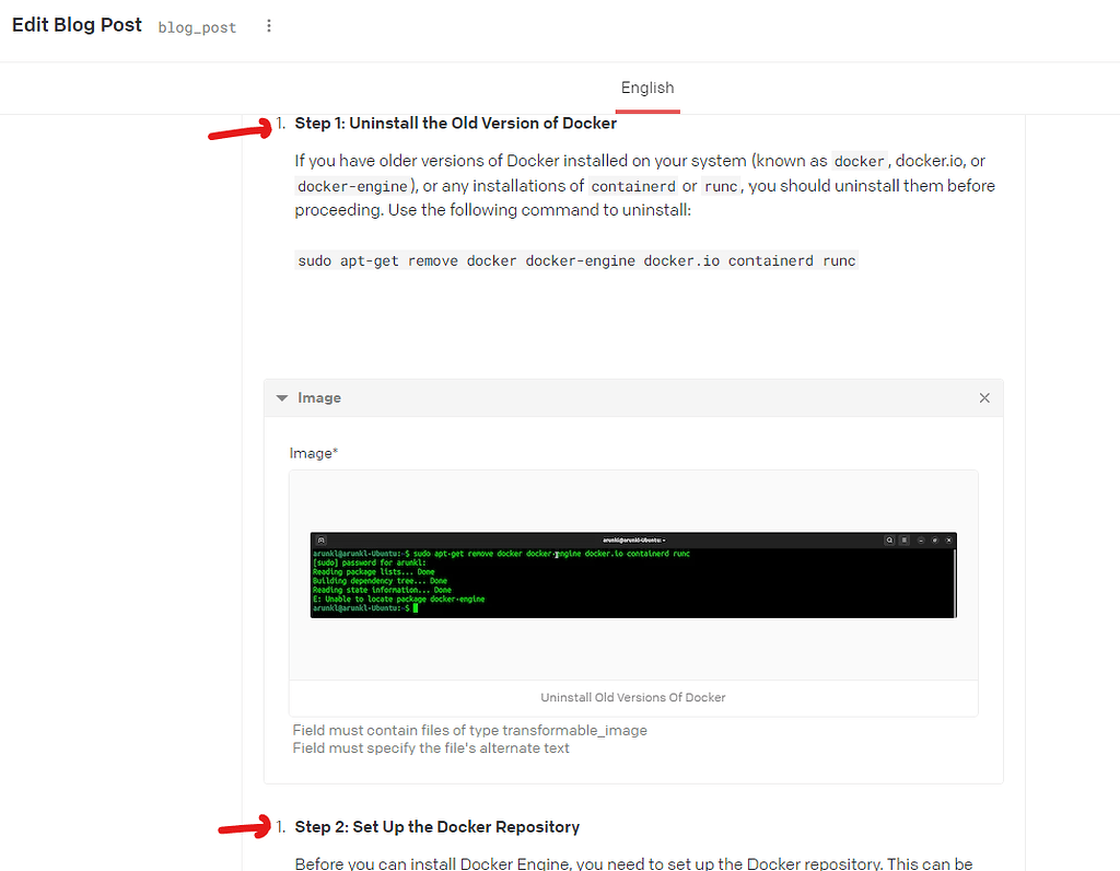 Unable to add images as part of an ordered/un-ordered list - 🆘 Support - DatoCMS community
