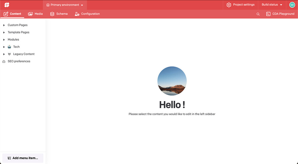 Custom Content For Welcome Screen - Feature Requests - DatoCMS community