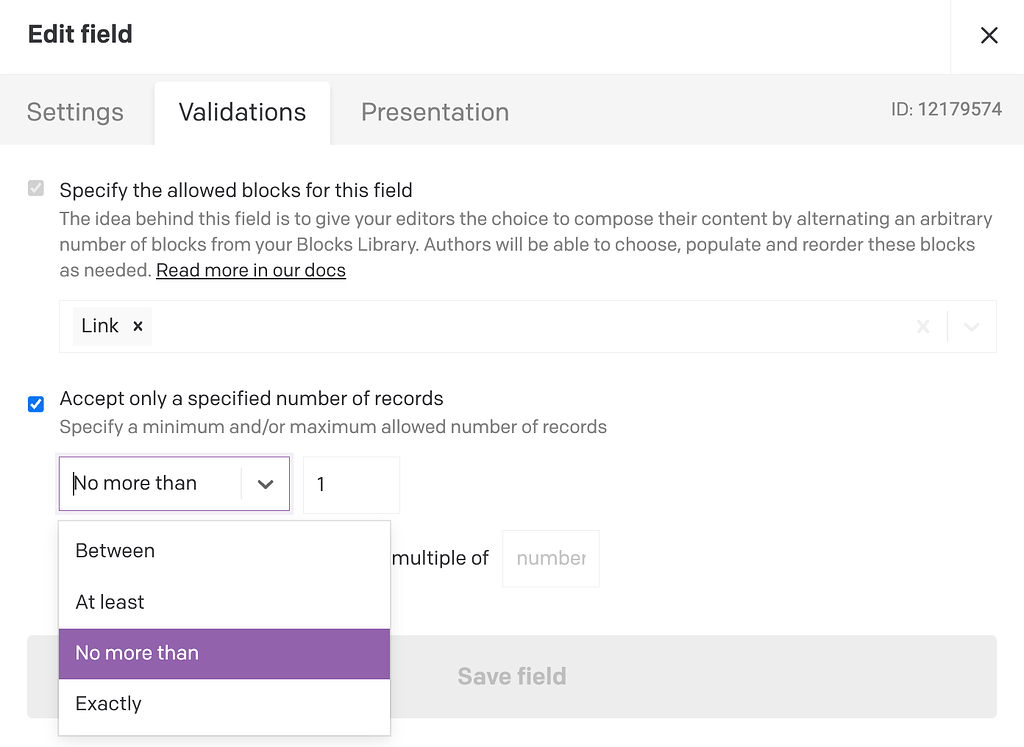 Modular content field validation rules from GraphQL schema - Feature Requests - DatoCMS community